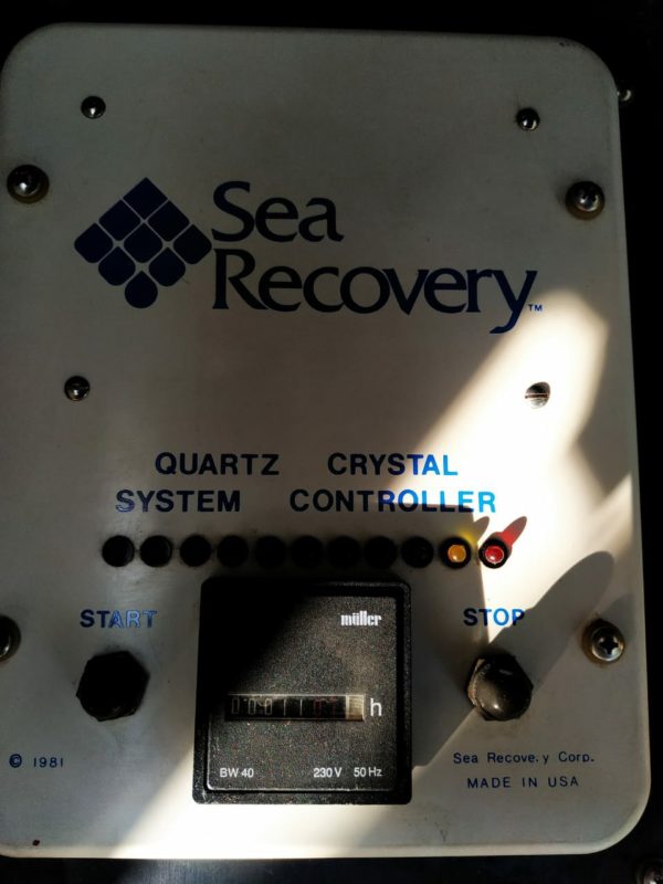 Water Maker System Sea Recovery S$8,000 - Asian Yachting Academy